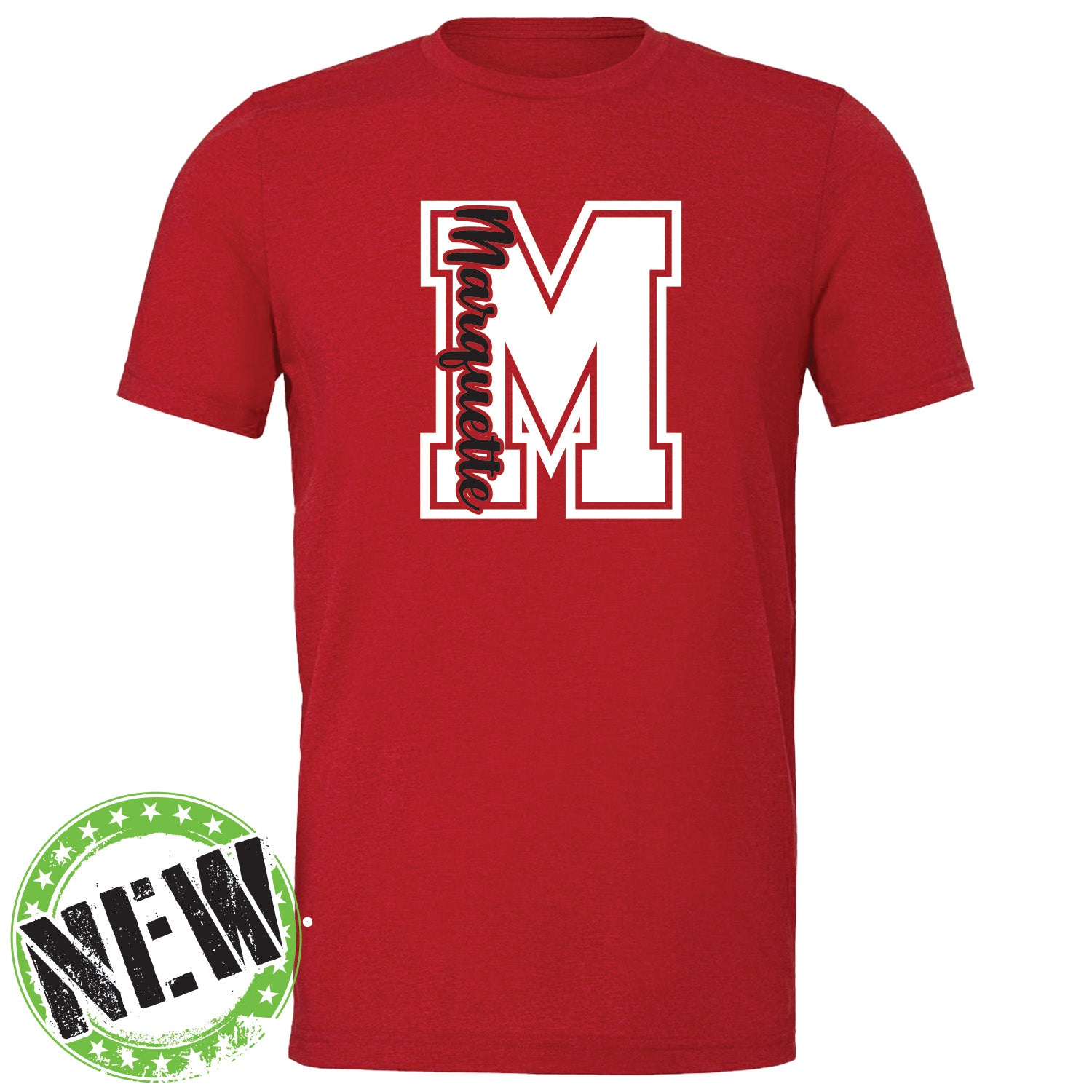 Marquette Teachers - "M Vertical" Adult Short Sleeve T – The Schooleys
