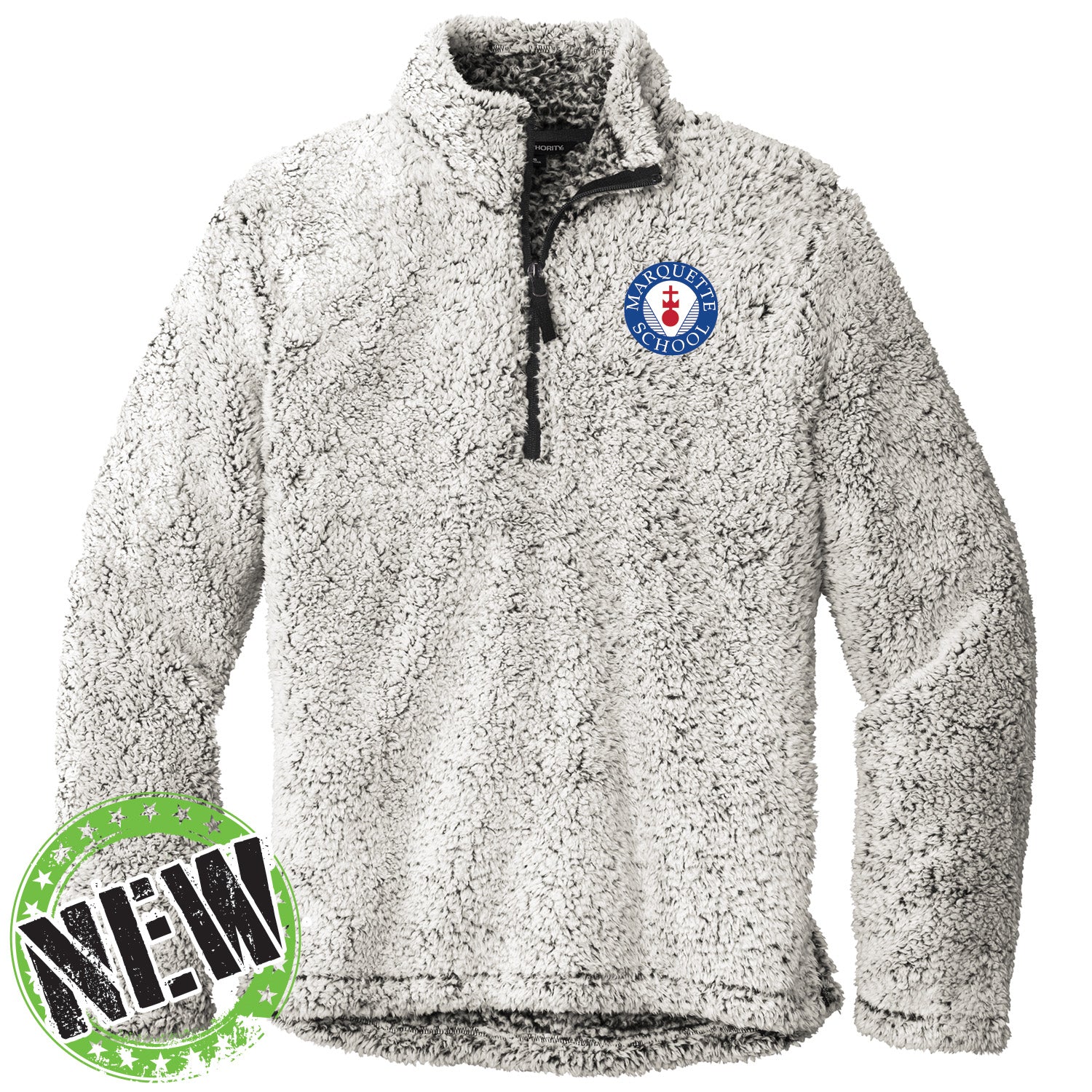 Marquette Teachers - "Crest Emb." Adult Cozy 1/4-Zip Fleece – The Schooleys