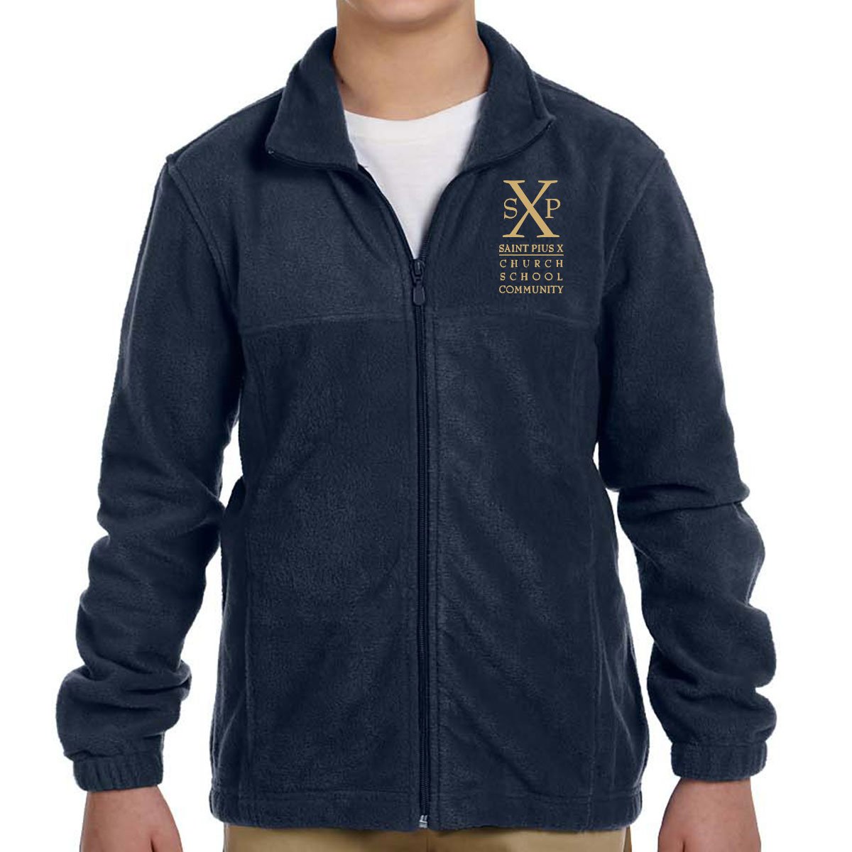 St. Pius X Catholic School - Youth/Adult Full Zip Fleece Jacket – The ...